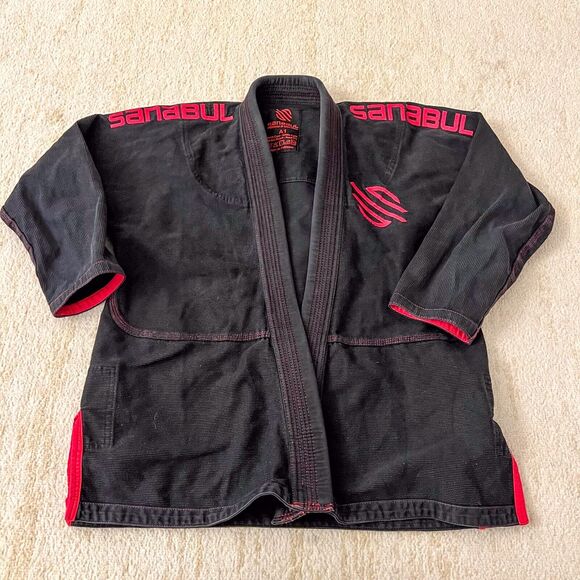 Sanabul | Other | Sanabul Jiu Jitsu Gi Adult Size A Black Red Brazilian ...